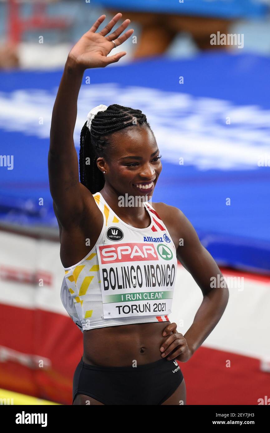 Belgian Cynthia Bolingo Mbongo pictured before the start of the semi ...