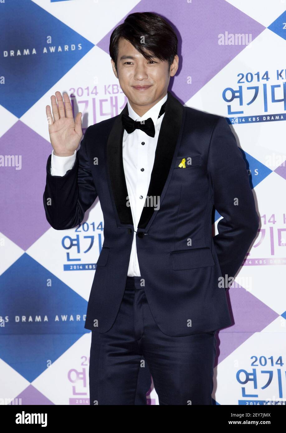 31 December 2014 - Seoul, South Korea : South Korean actor Seo Joon-young, arrived red carpet ...