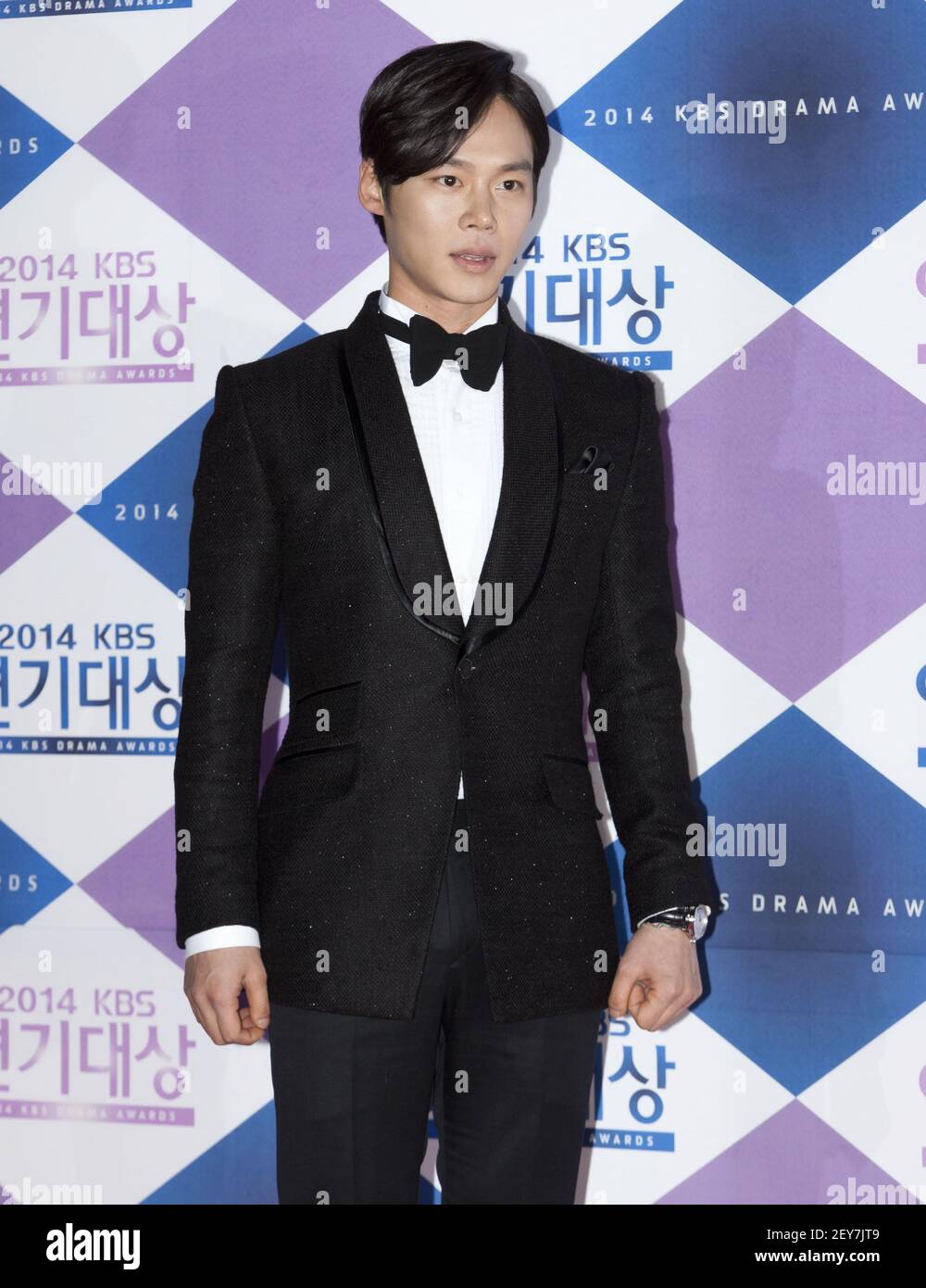 31 December 2014 - Seoul, South Korea : South Korean actor Han Joo-wan, arrived red carpet for ...