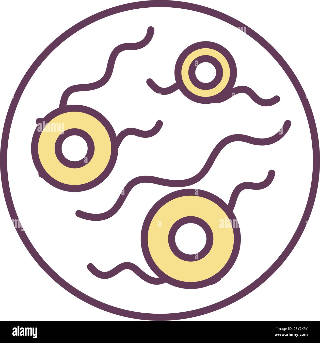 Skin inflammation RGB color icon Stock Vector Image & Art - Alamy