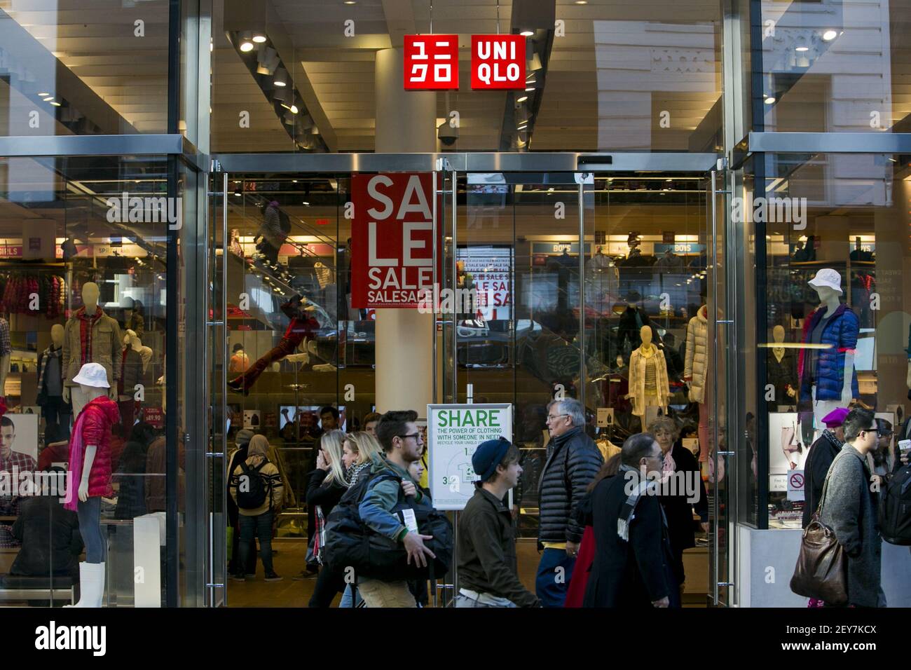 A Uniqlo clothing retail store in San Francisco, California, on ...
