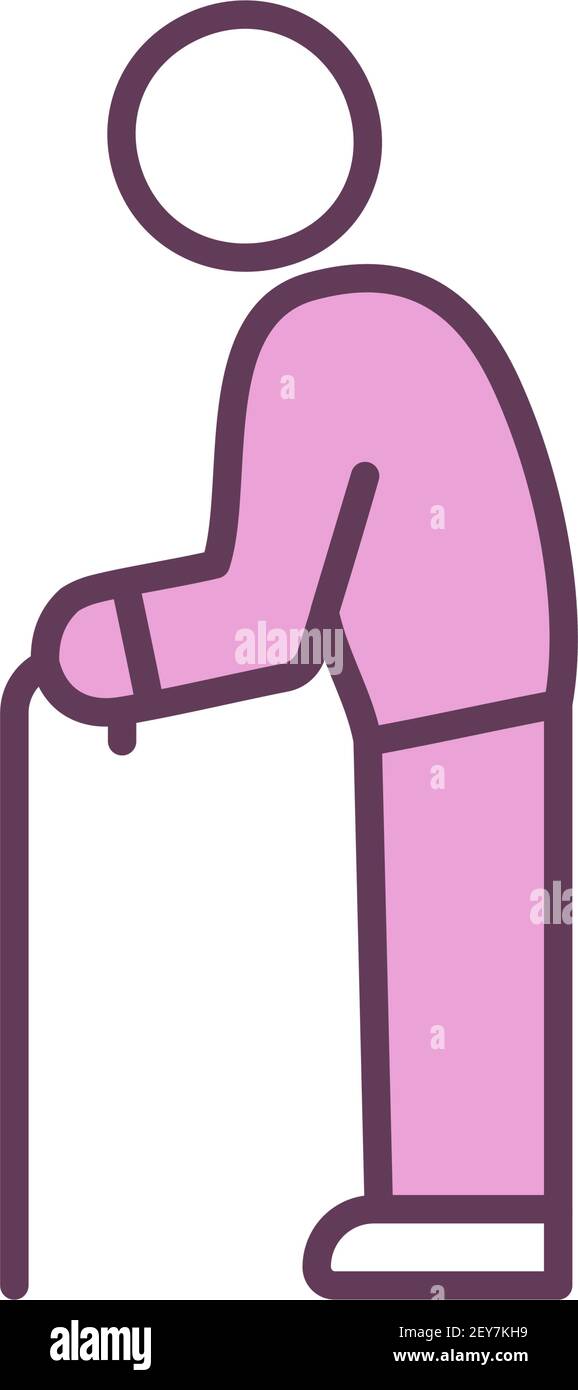 Old age RGB color icon Stock Vector Image & Art - Alamy