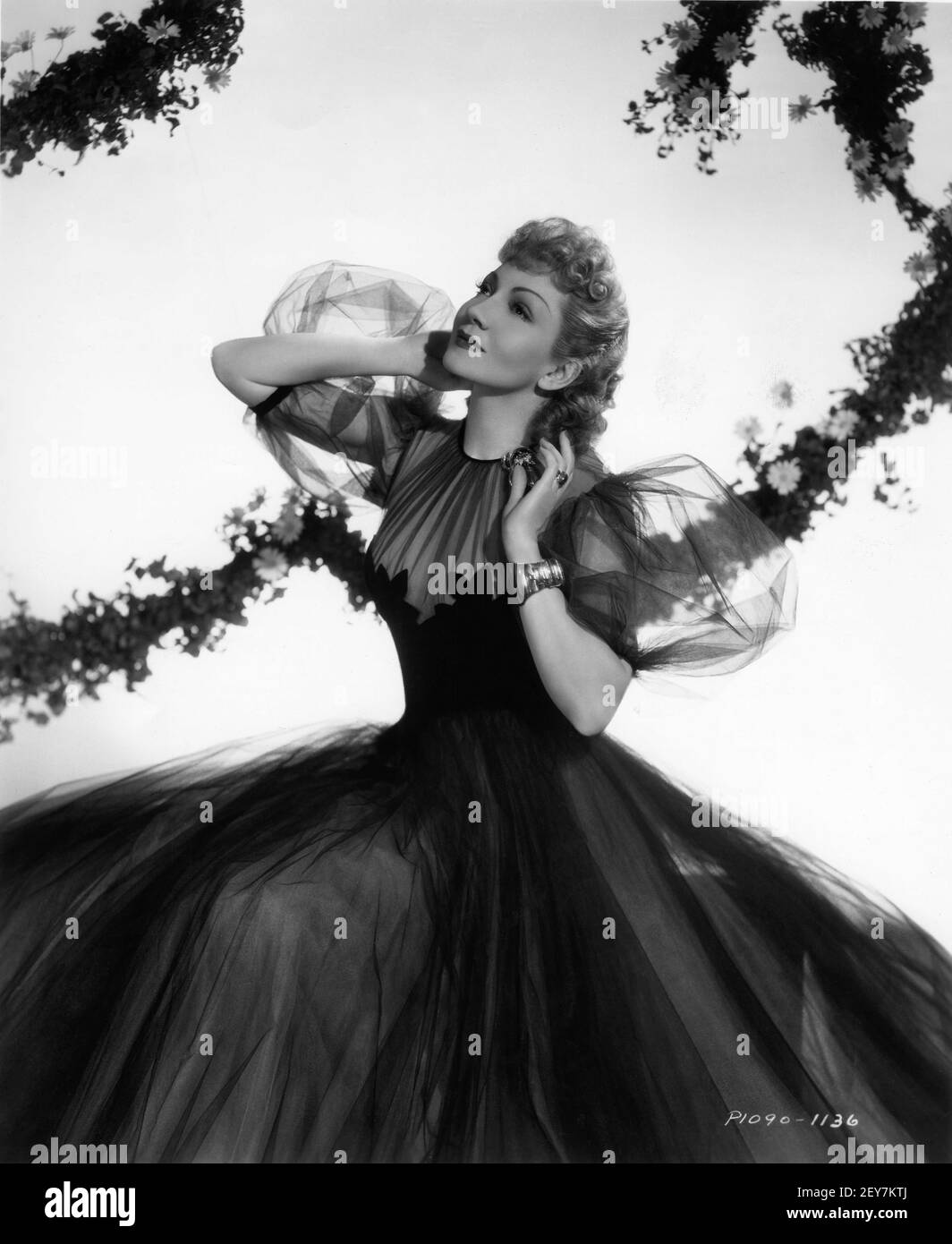 CLAUDETTE COLBERT Fashion Publicity Portrait for MIDNIGHT 1939 director ...