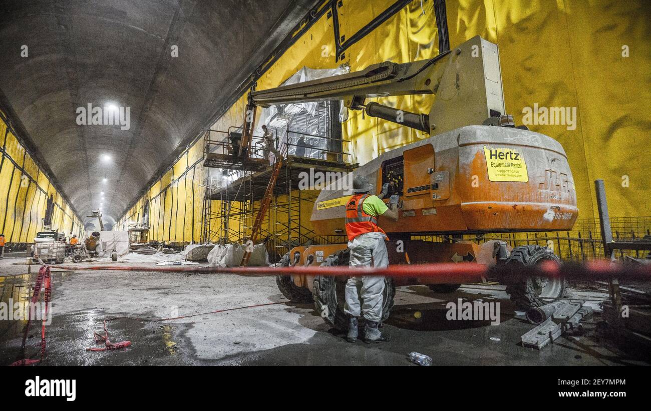 Work continues on the Manhattan side of the East Side Access Project ...