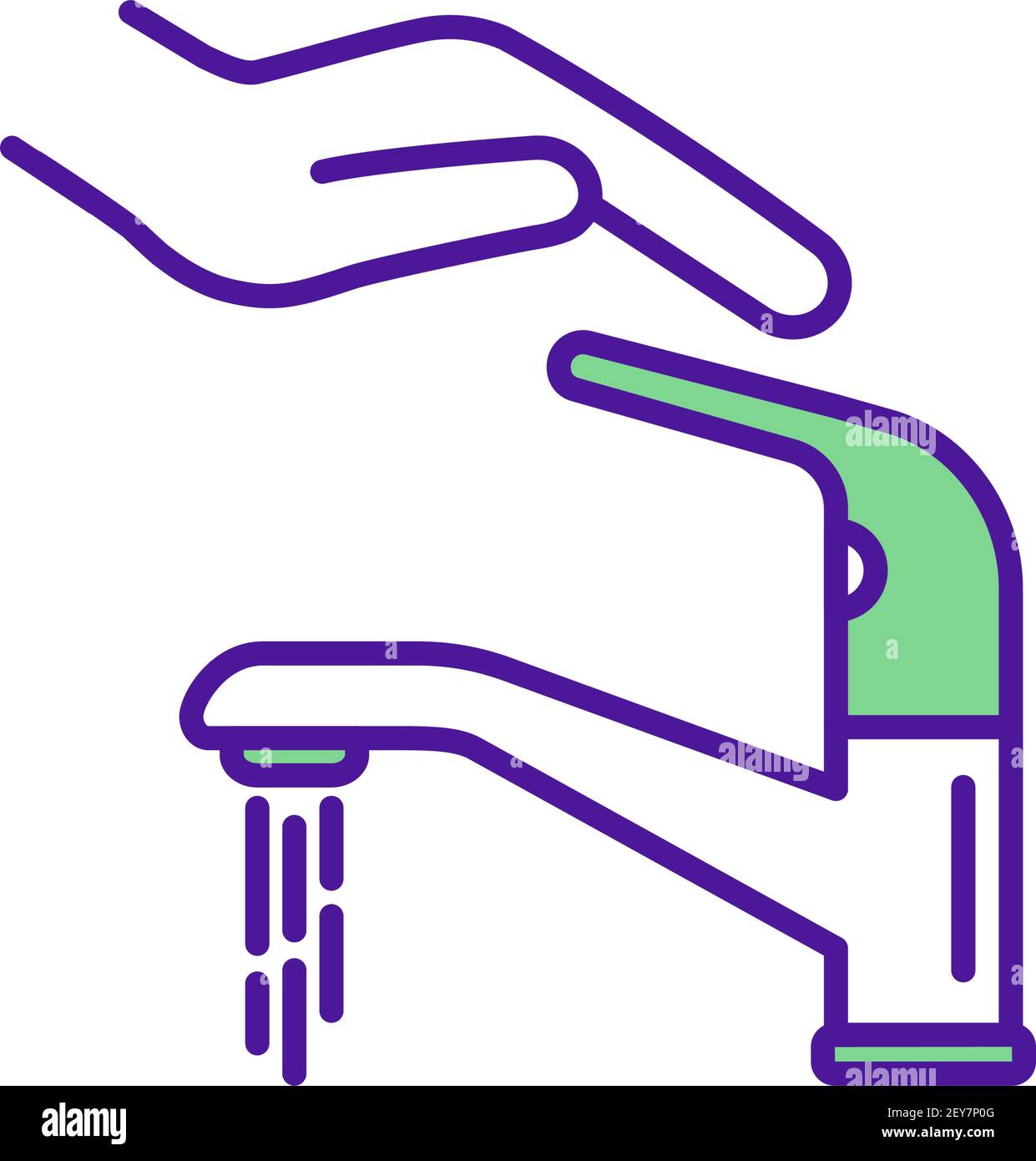 Closing tap RGB color icon Stock Vector Image & Art - Alamy