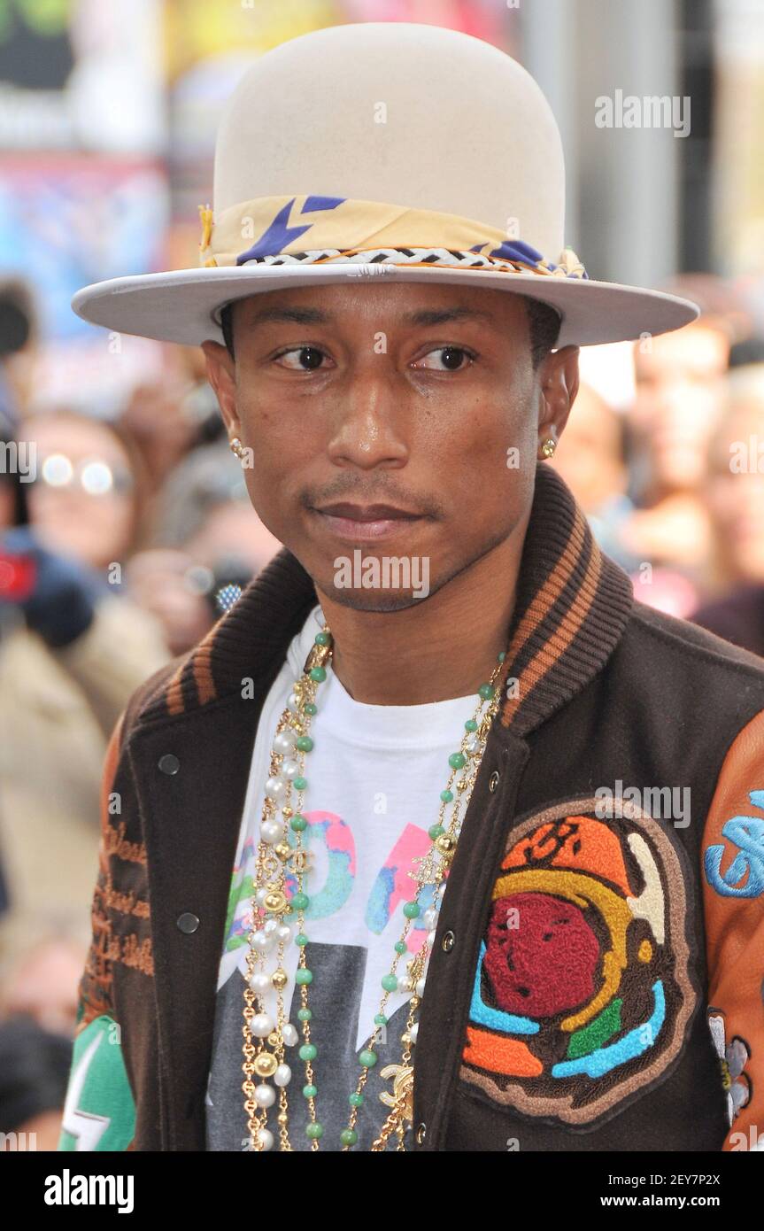 Pharrell Williams Honored With A Star On The Hollywood Walk Of Fame in ...
