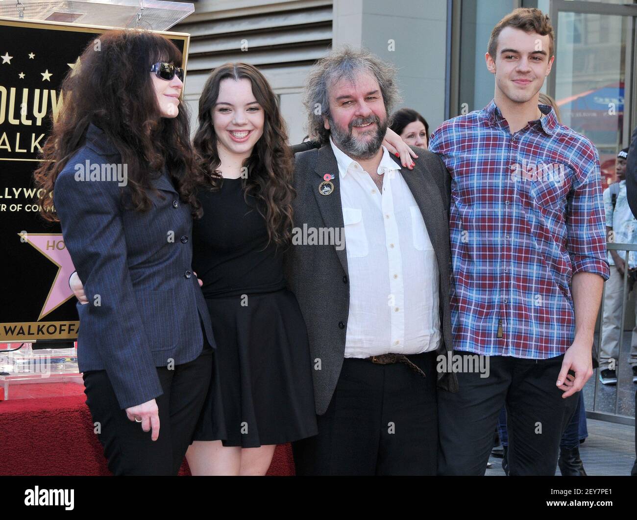 Peter Jackson & Family at the Peter Jackson Honored With A Star On The ...