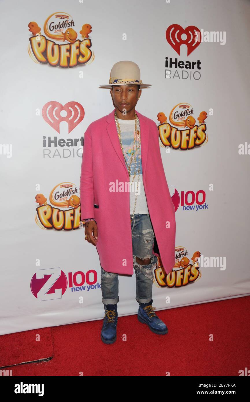 Pharrell Williams attends Z100's Jingle Bell 2014, held at Madison ...