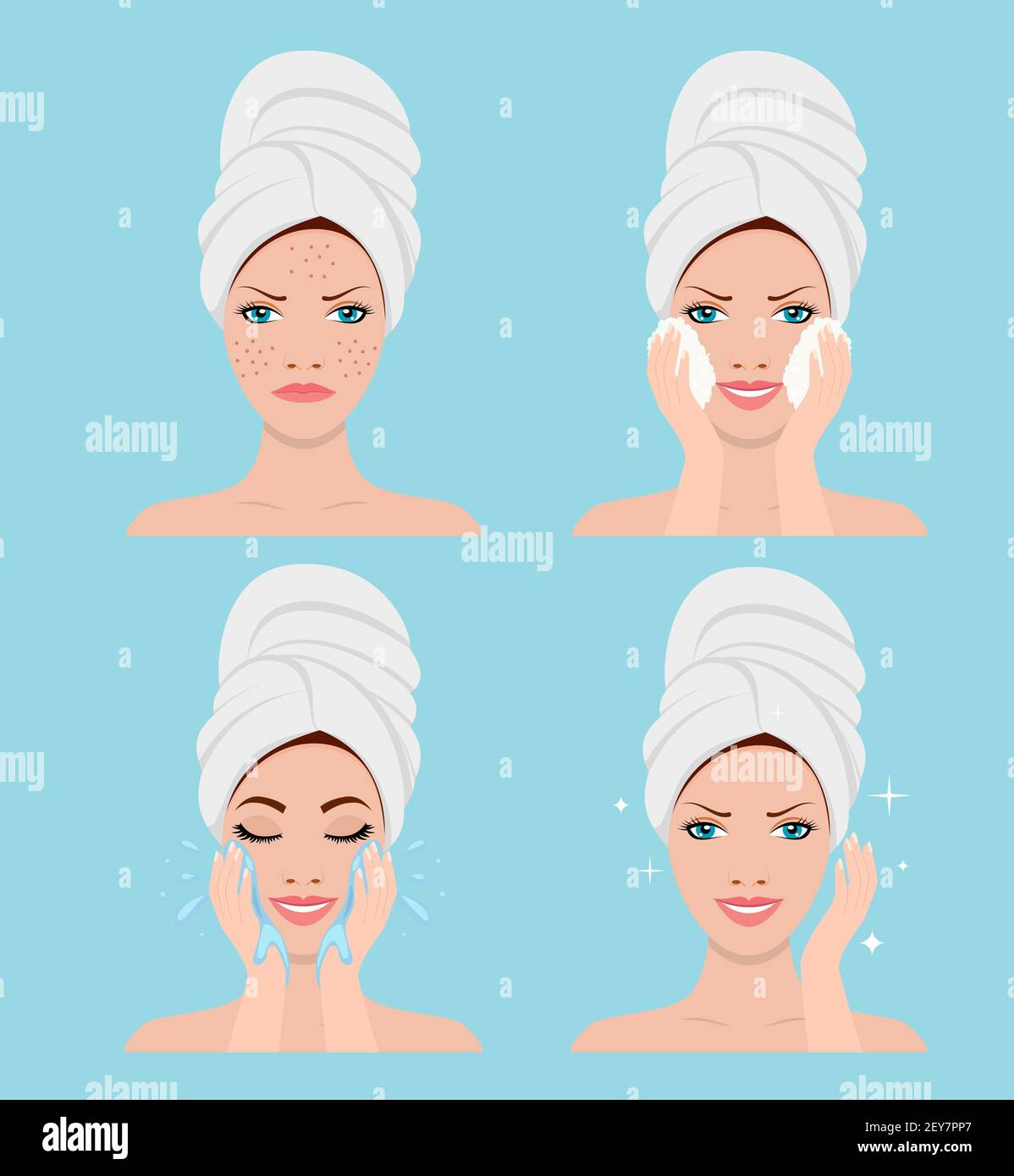 Clogged pore Stock Vector Images - Alamy