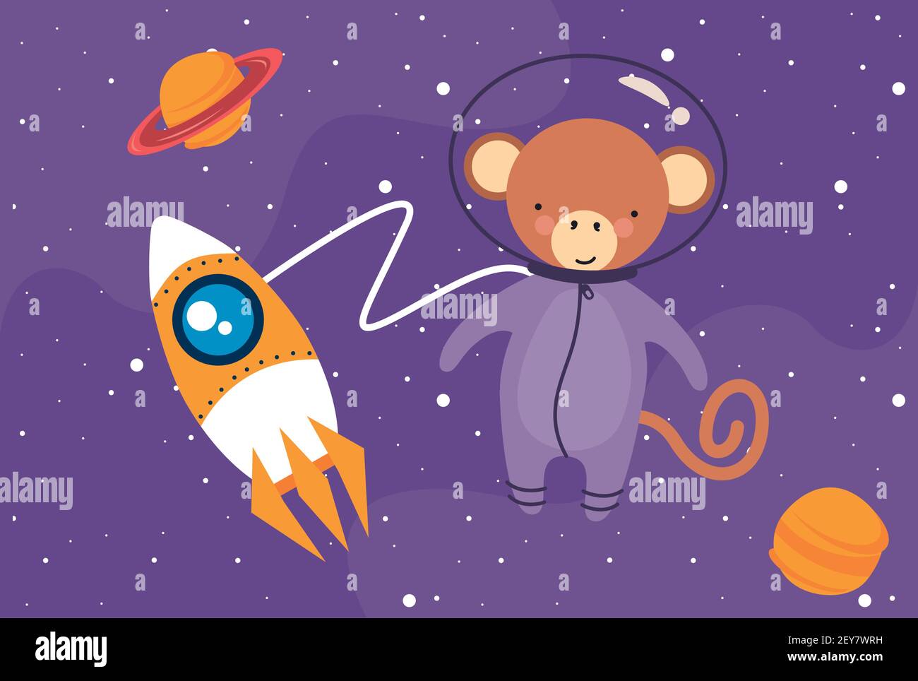monkey and rocket Stock Vector Image & Art - Alamy