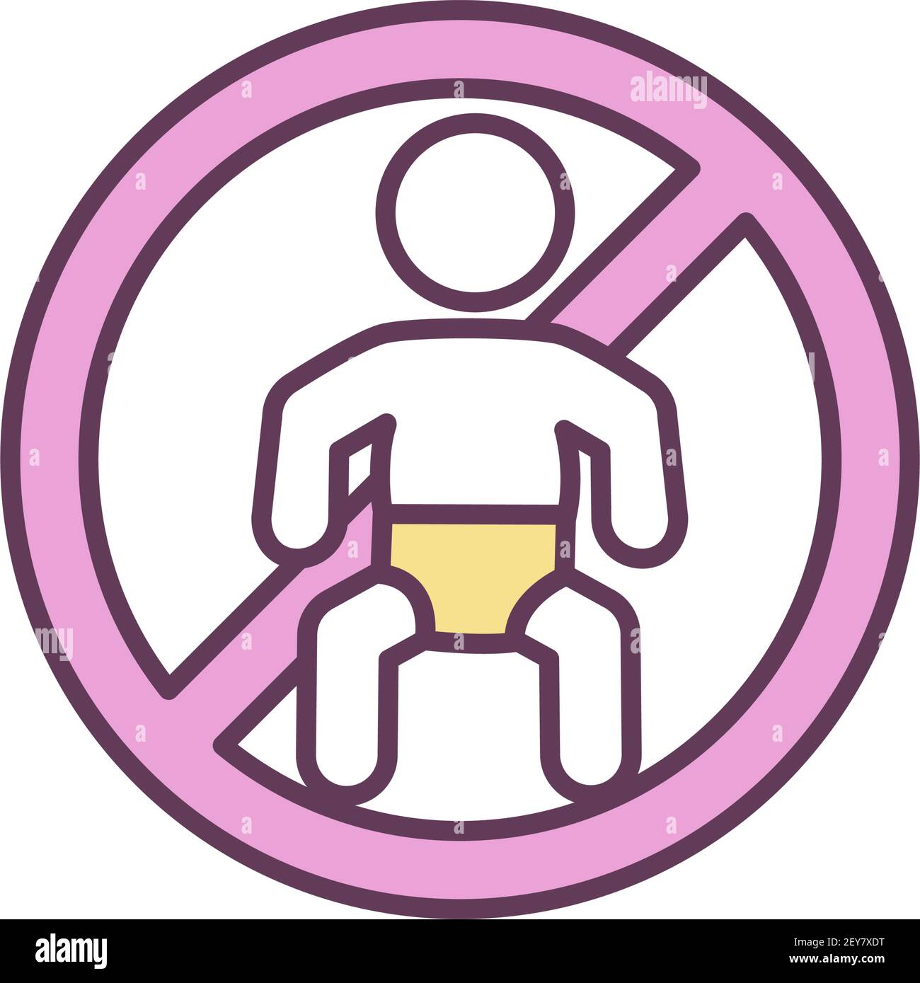 Childfree RGB color icon Stock Vector Image & Art - Alamy