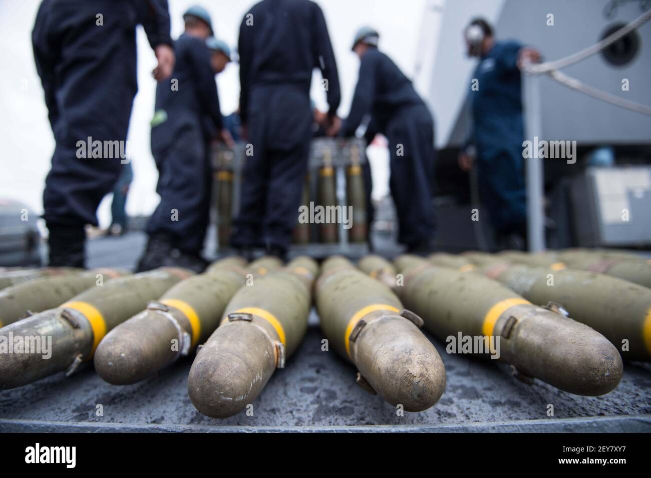 WATERS OFF THE COAST OF JAPAN (Sept. 18, 2015) Sailors aboard the ...