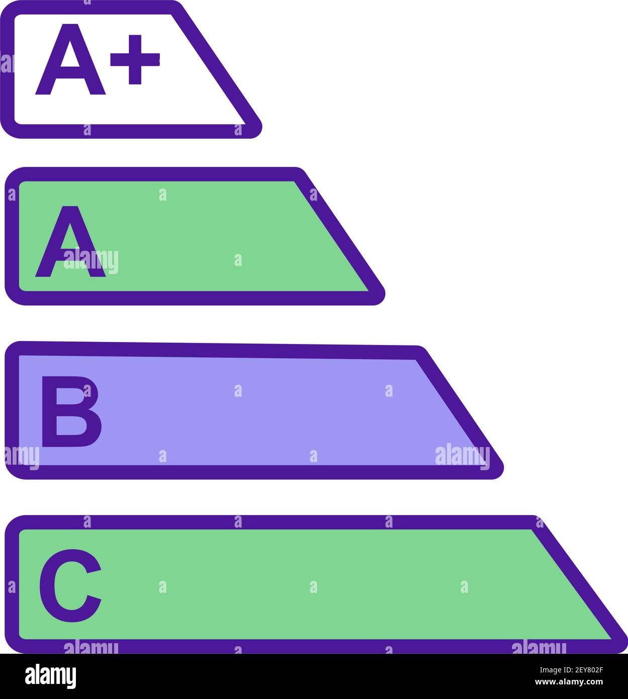 Energy efficiency measurement RGB color icon Stock Vector Image & Art ...