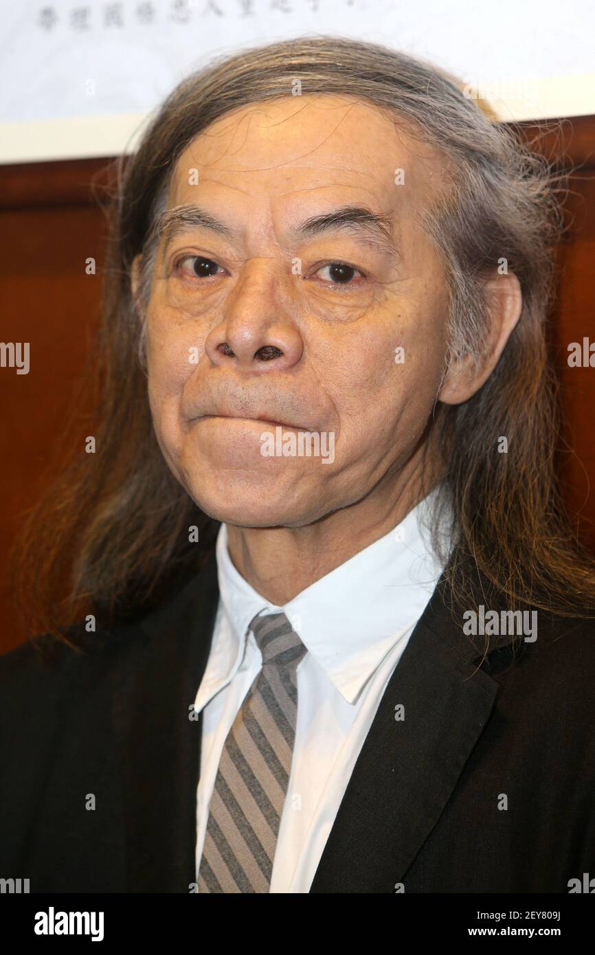 --FILE--Cai Zhizhong with long hair attends the opening ceremony of Cai ...
