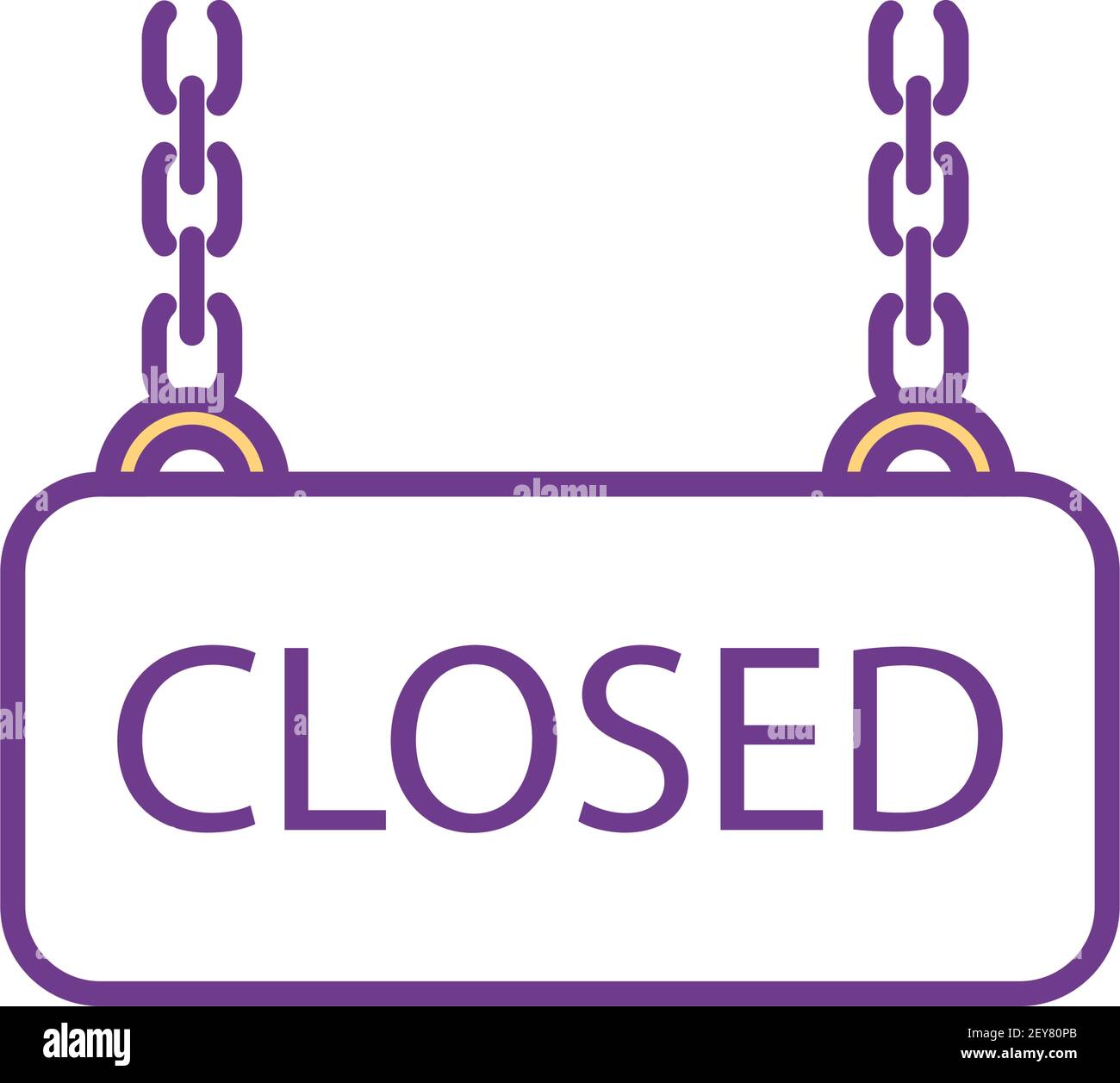 Closed sign RGB color icon Stock Vector Image & Art - Alamy
