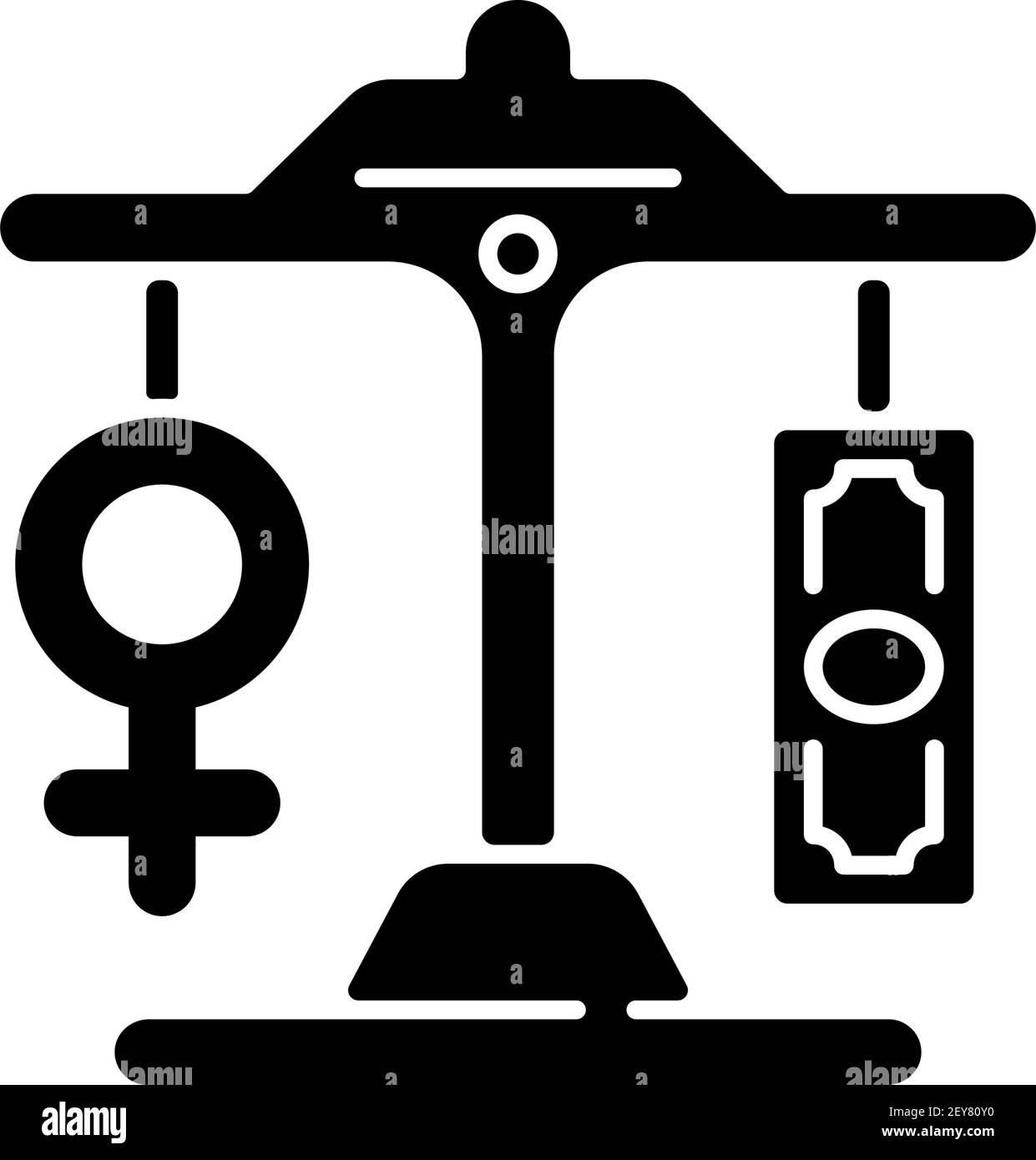 Equal pay symbol Stock Vector Images - Alamy