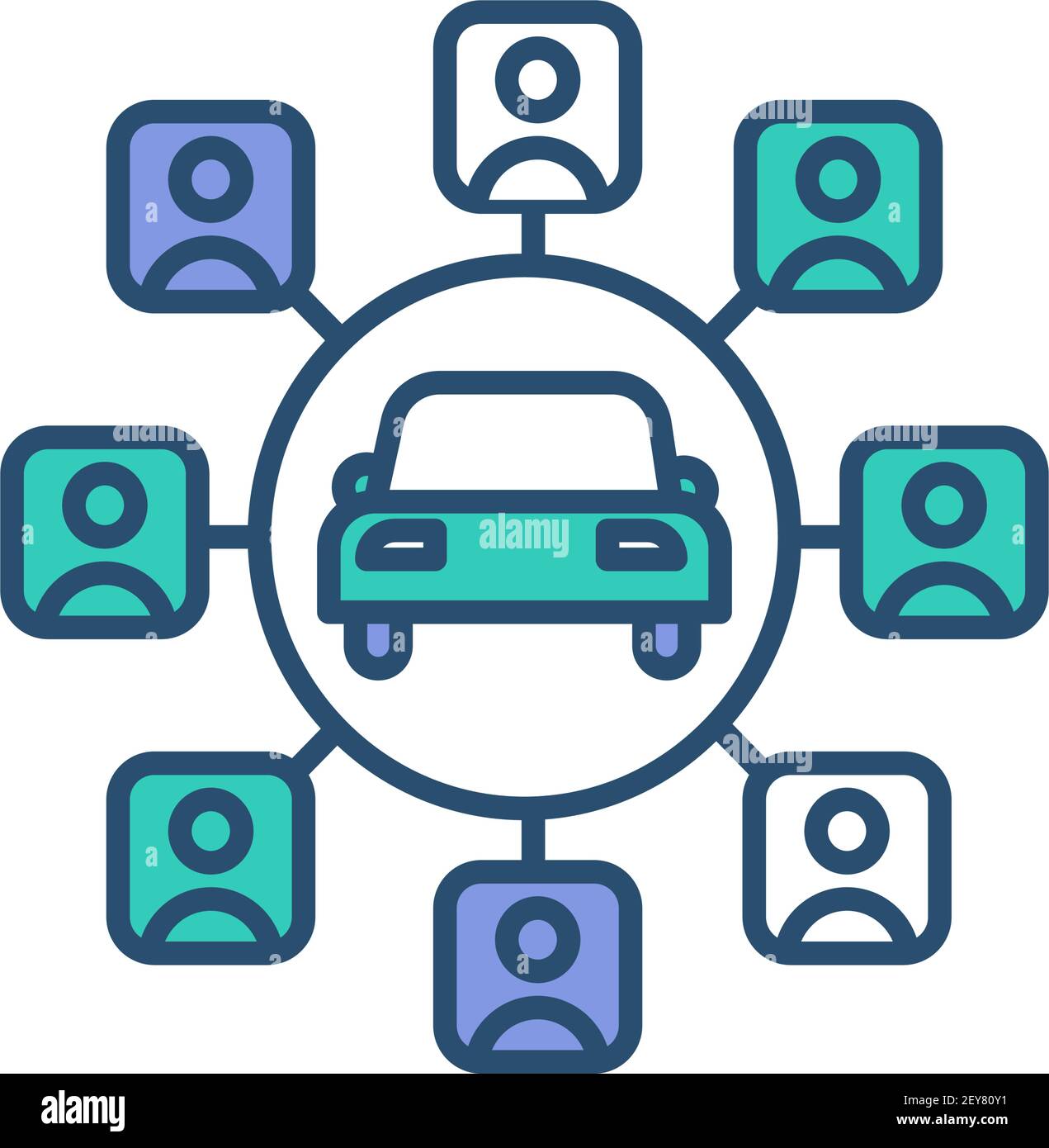 Car share logo design car Stock Vector Images - Alamy