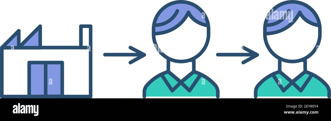 Shared accommodation RGB color icon Stock Vector Image & Art - Alamy