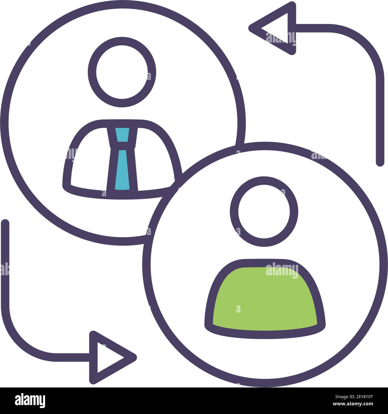 Replacement worker RGB color icon Stock Vector Image & Art - Alamy