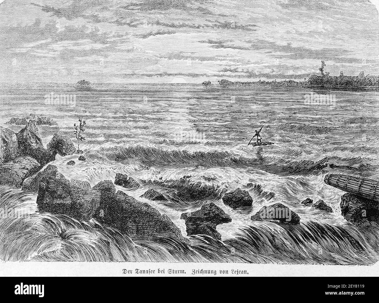 Lake Tana is the largest lake in Ethiopia and the source of the Blue ...