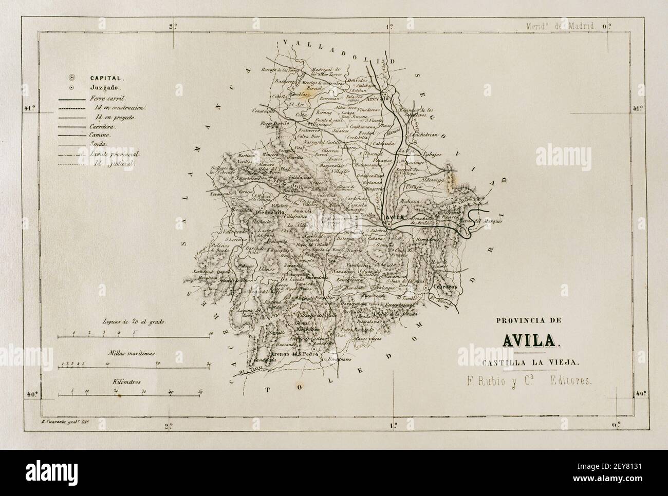 Mapa De ávila, California Map Of Avila Hi Res Stock Photography And