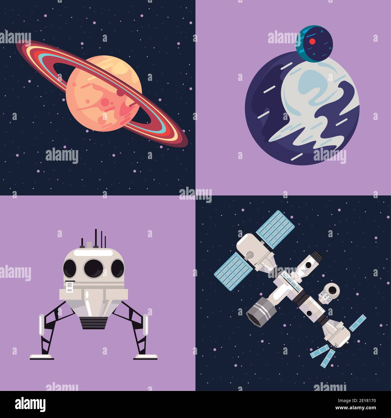 set space icons Stock Vector Image & Art - Alamy