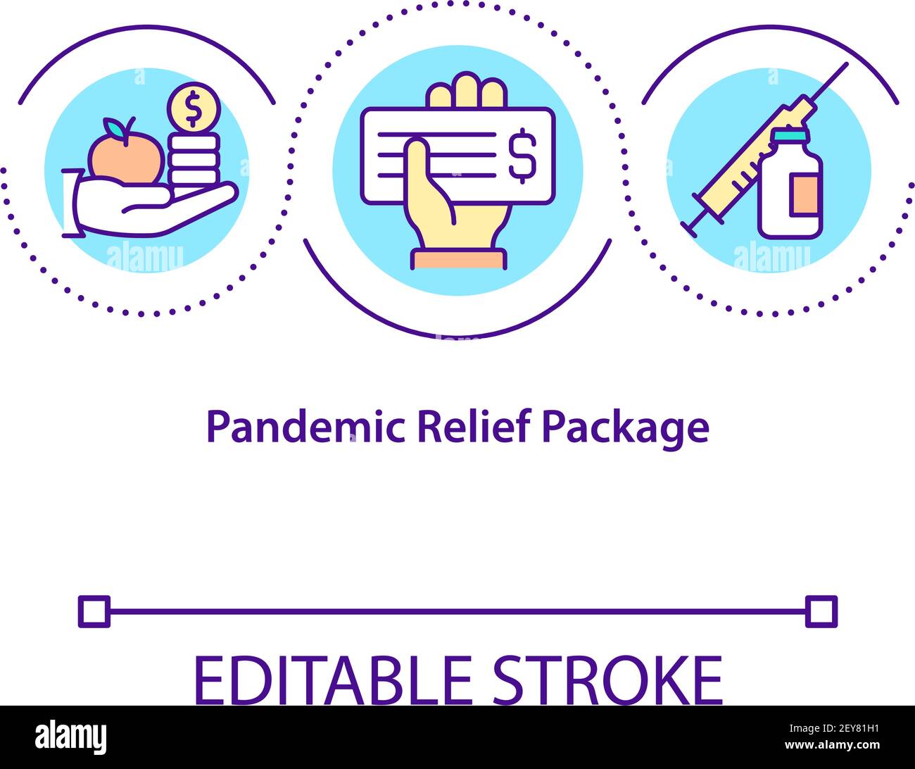 Relief package Stock Vector Images - Alamy