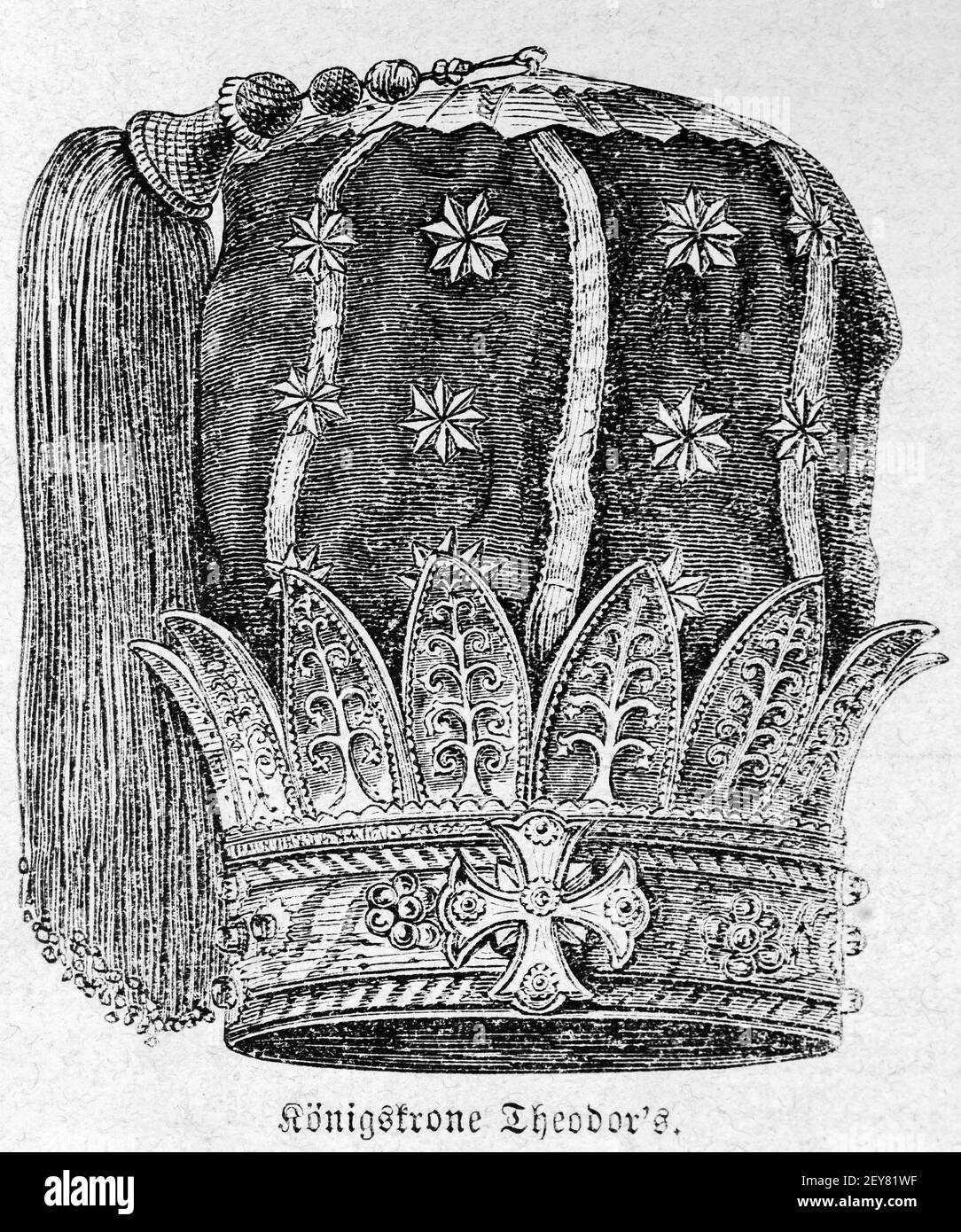 African King Crown Drawing