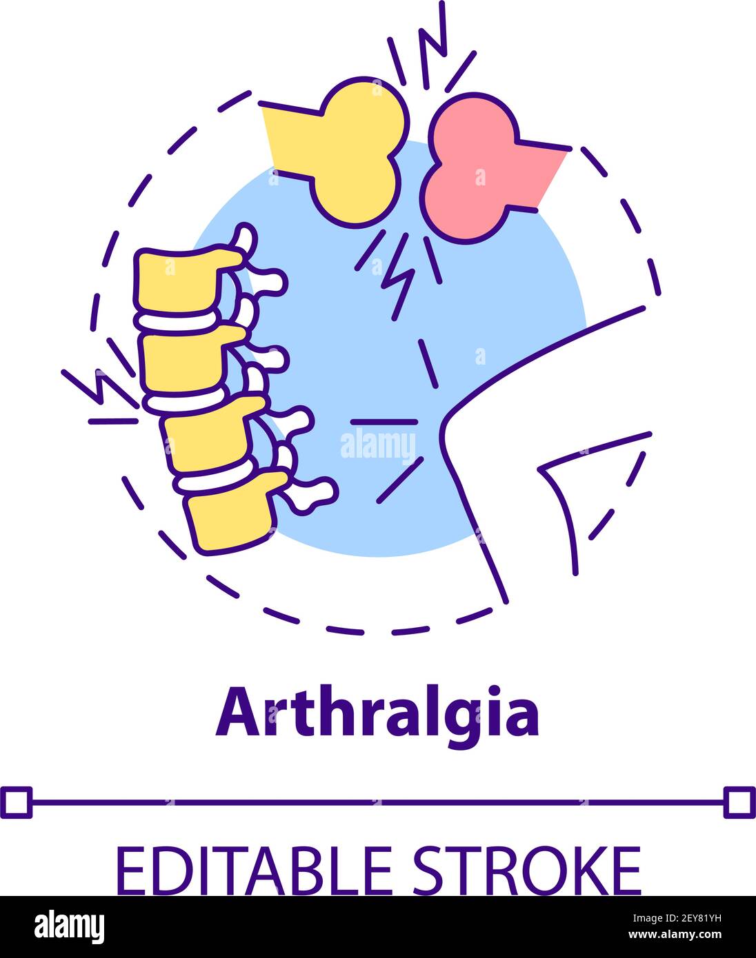 Arthralgia concept icon Stock Vector Image & Art - Alamy
