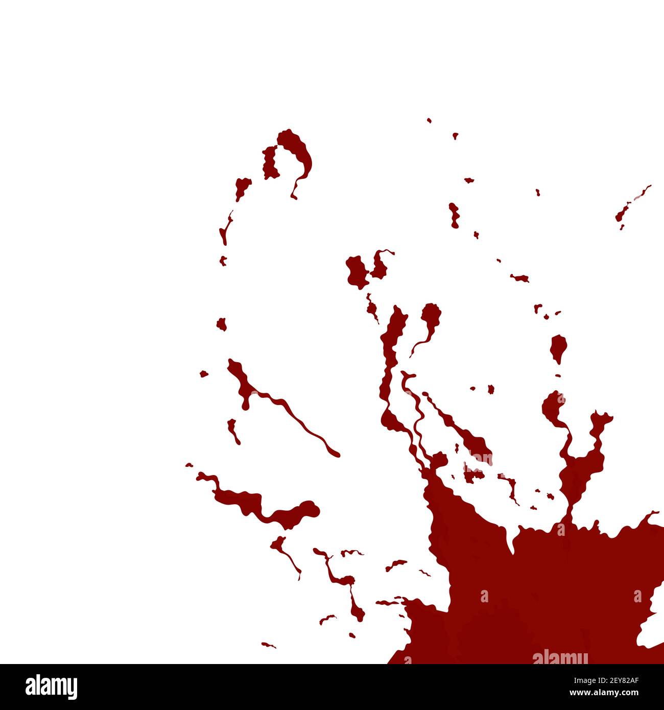 Paint Splatter Border Corner