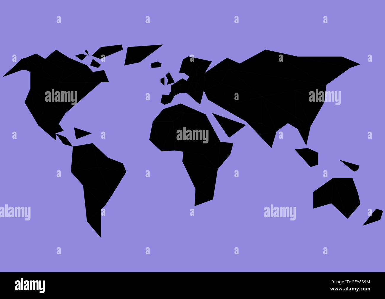 Purple world map hi-res stock photography and images - Alamy