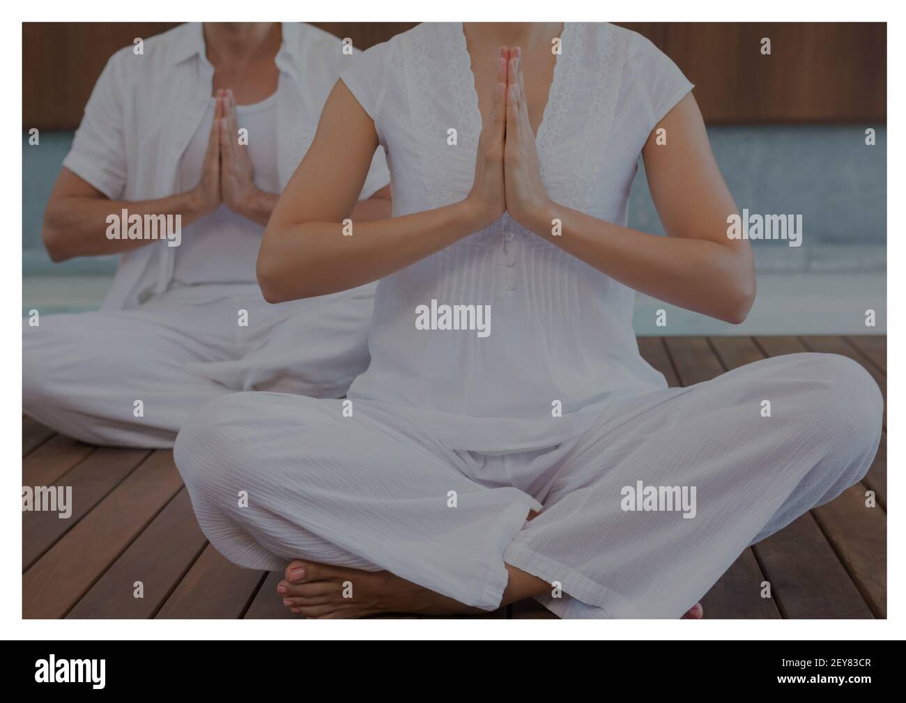 People Sitting On Floor Meditating Cut Out Stock Images & Pictures - Alamy