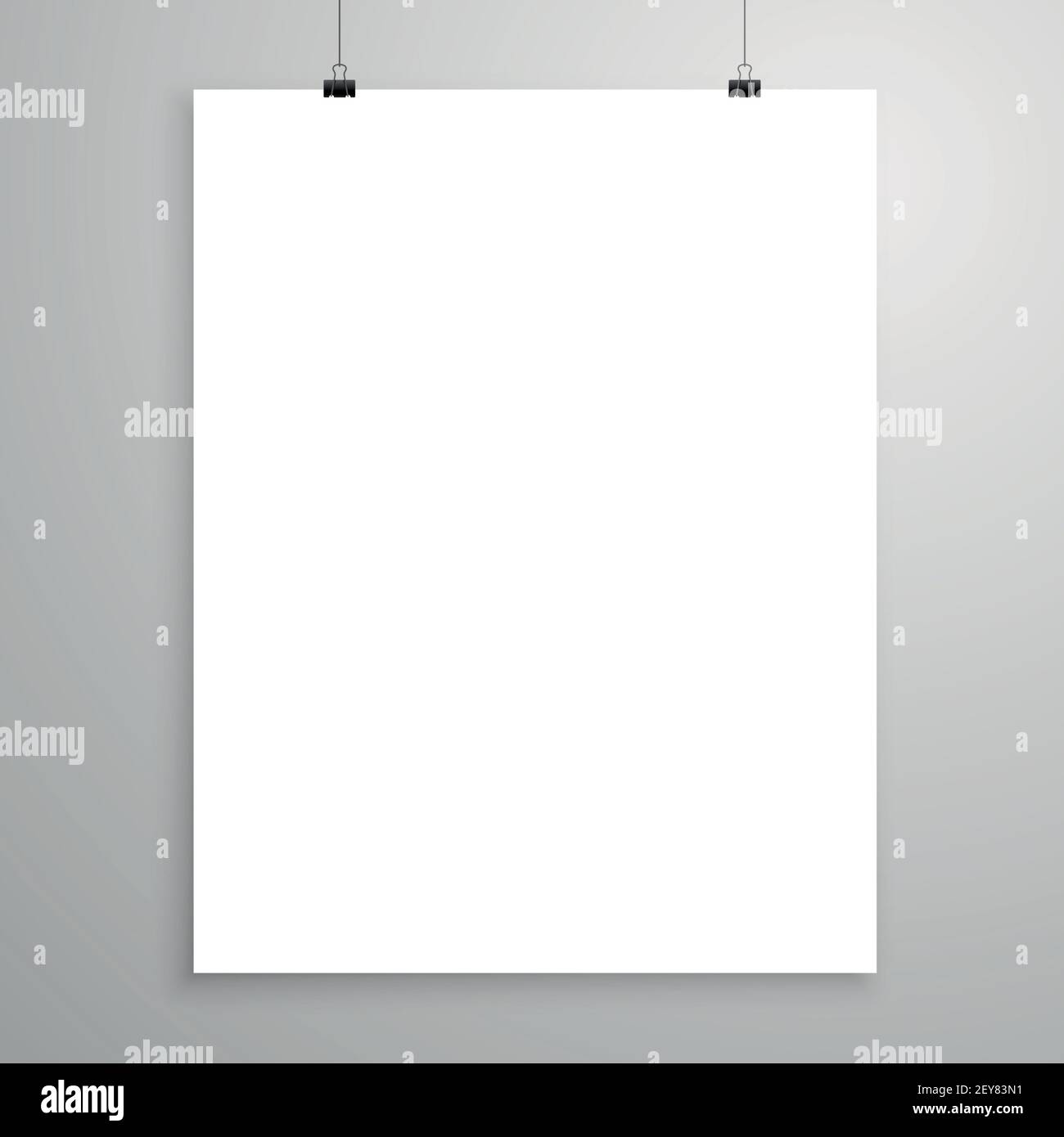 Big White Banner Background Template - illustration Stock Vector Image ...