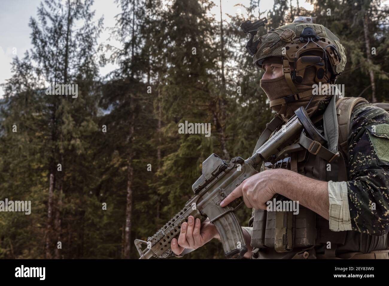 Army Man wearing Tactical Uniform Stock Photo - Alamy