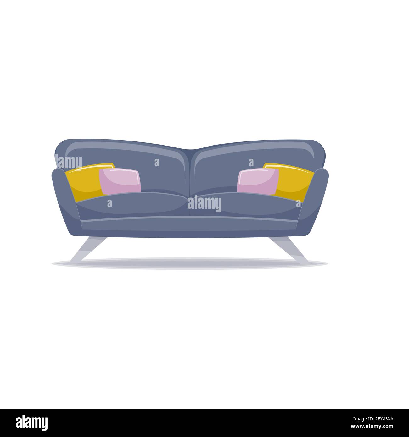 Sofa vector illustration isolated on white background Stock Vector ...