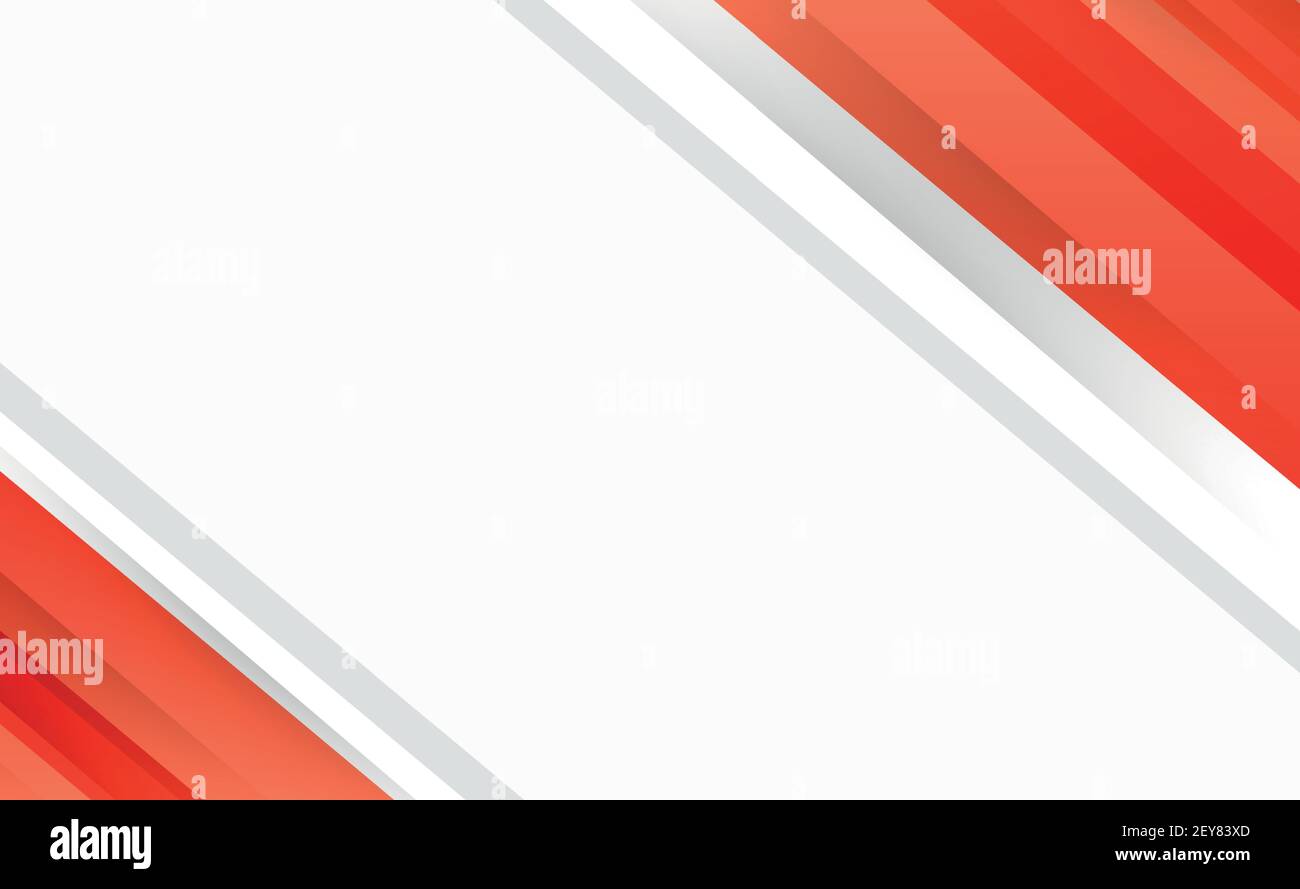 Abstract red-orange lines on white background - Vector illustration ...