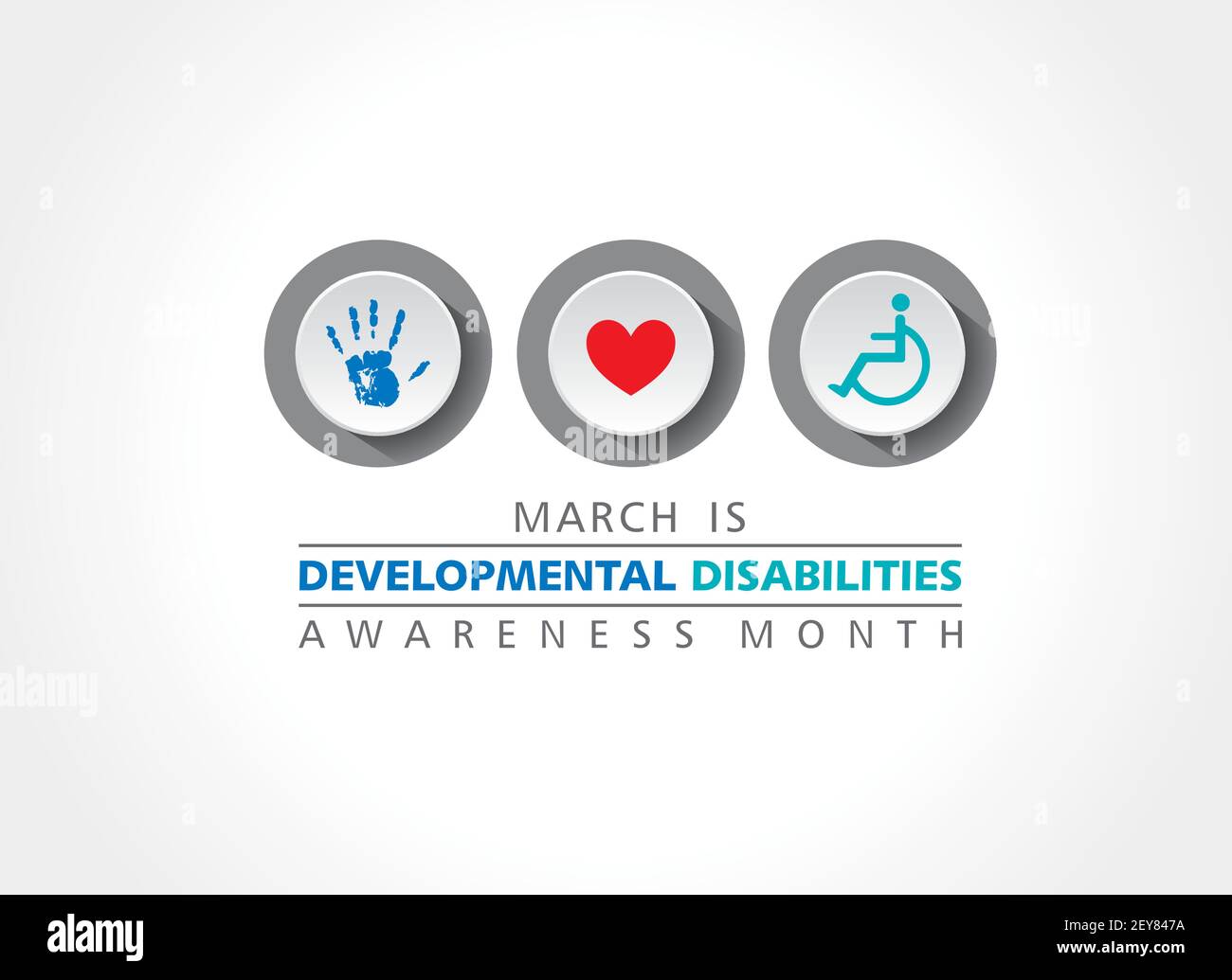 Vector illustration of Developmental Disabilities Awareness Month ...