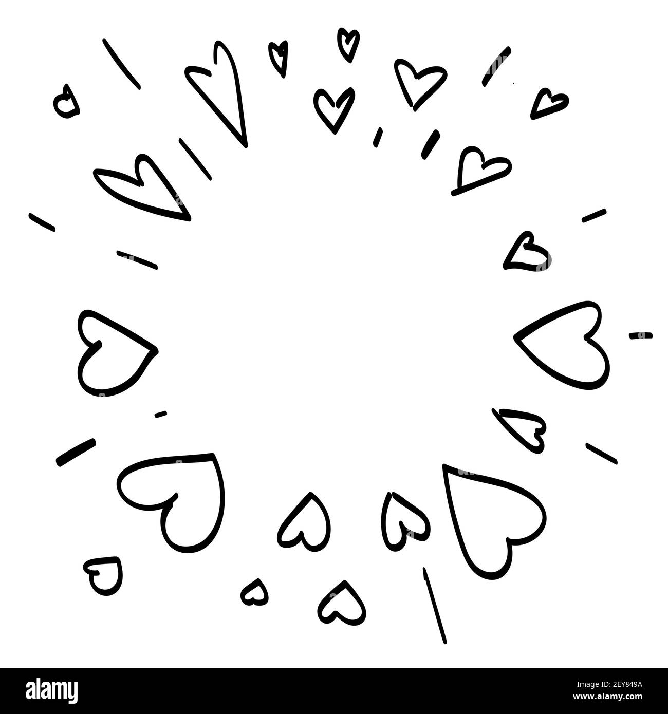 Hand drawn firework star Cut Out Stock Images & Pictures - Alamy