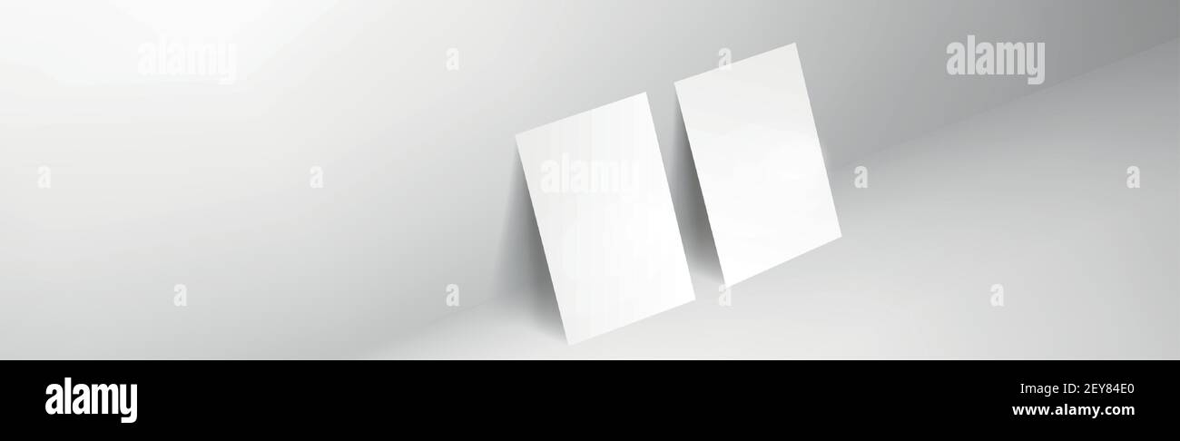 Big White Banner Background Template - illustration Stock Vector Image ...