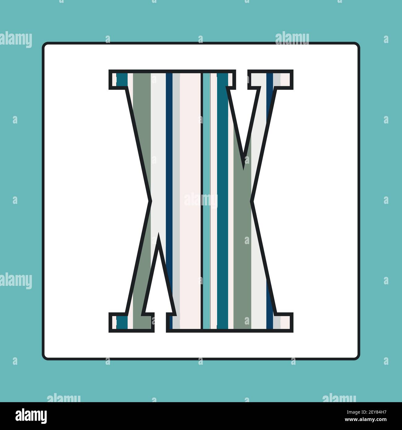 Letter x isolated on Stock Vector Images - Alamy