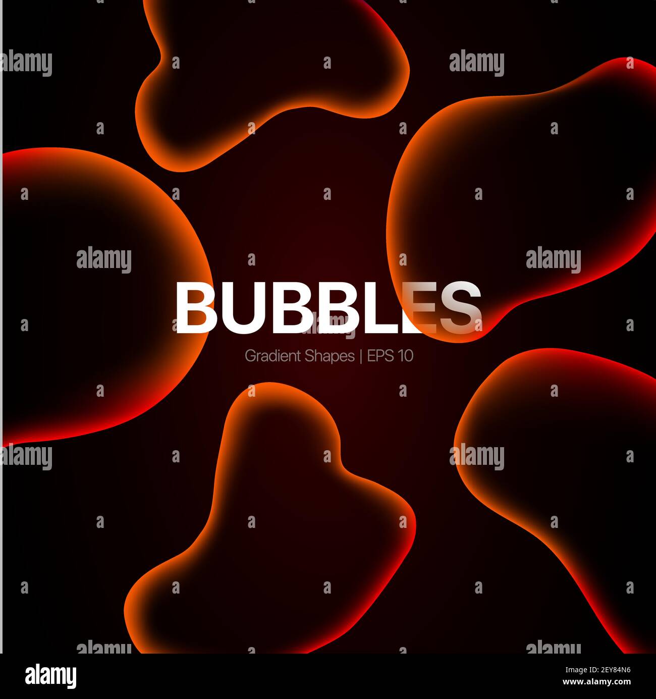 Bubble Abstract Background with Gradient Shapes. Vector illustration ...