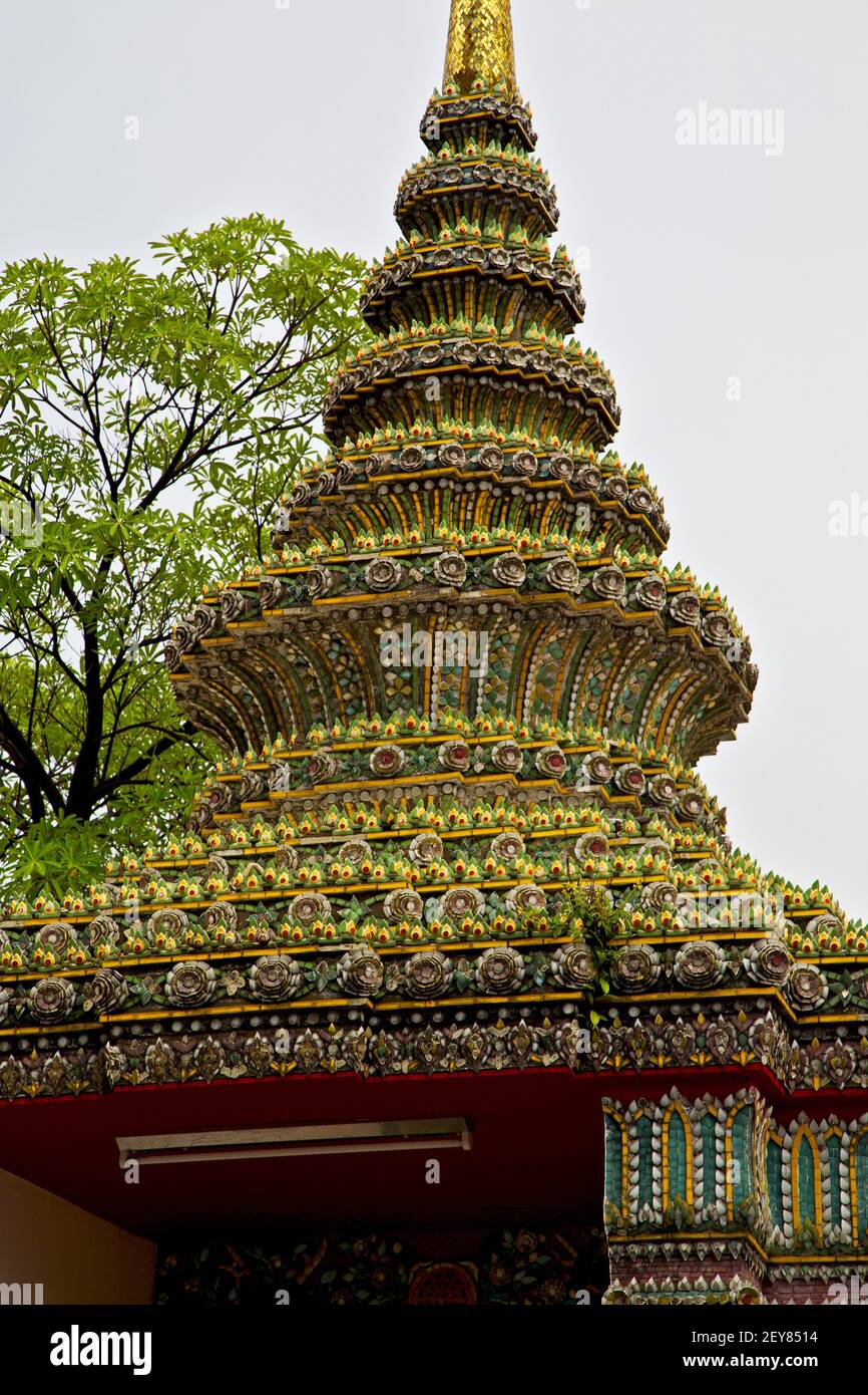 Thailand in bangkok rain temple tree Stock Photo - Alamy