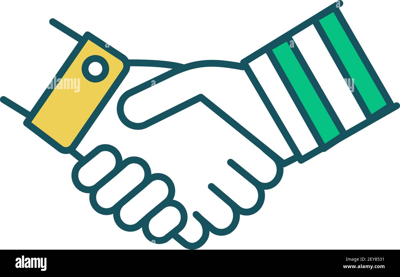 Business cartoon negotiation agreement in hi-res stock photography and ...