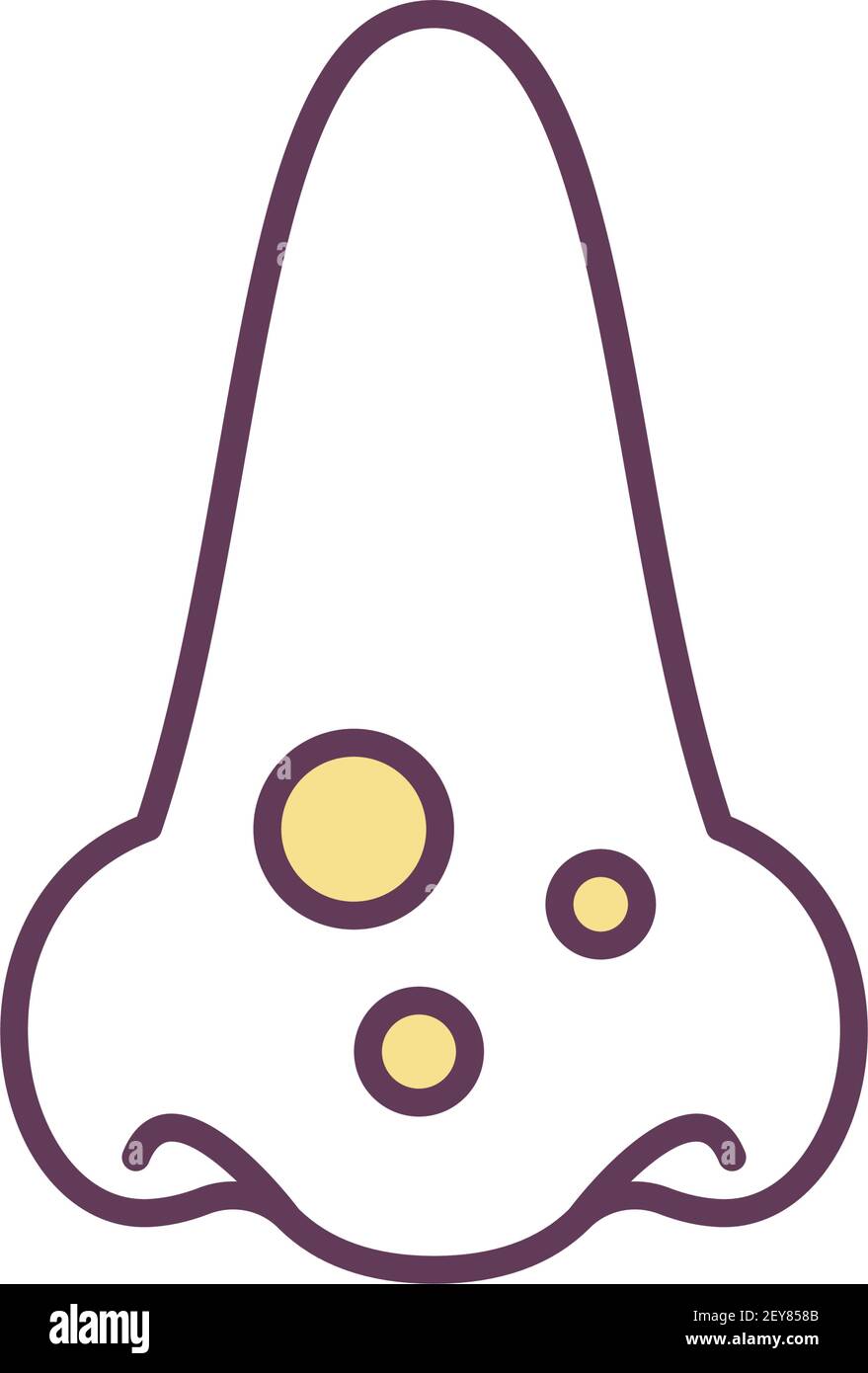 Nose acne RGB color icon Stock Vector Image & Art - Alamy