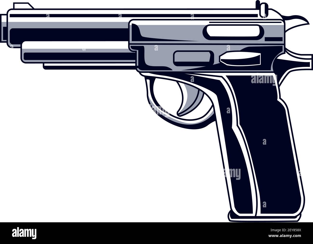 gun weapon drawn Stock Vector Image & Art - Alamy