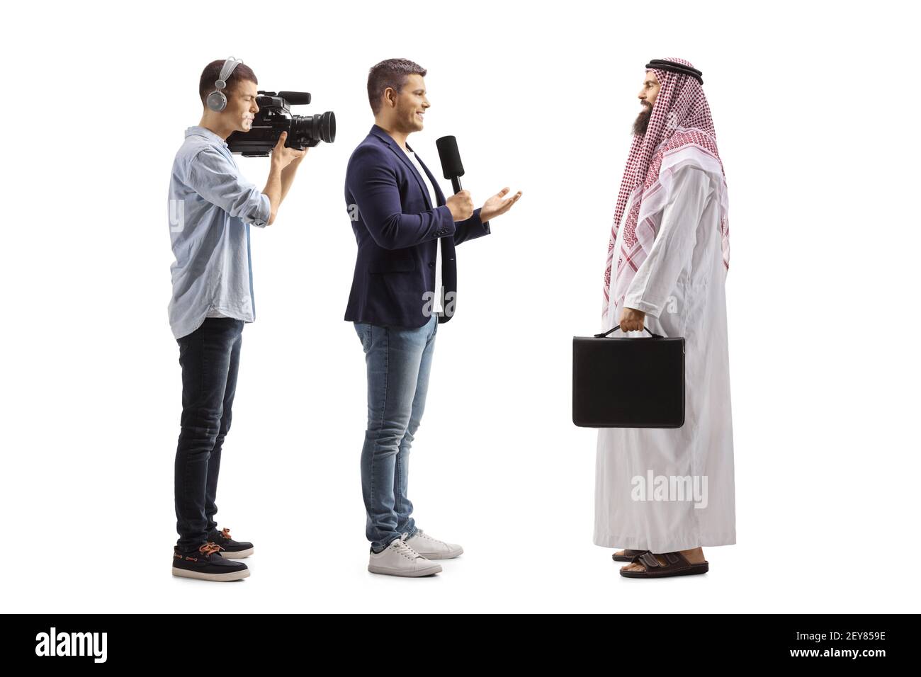 News reporter arab Cut Out Stock Images & Pictures - Alamy