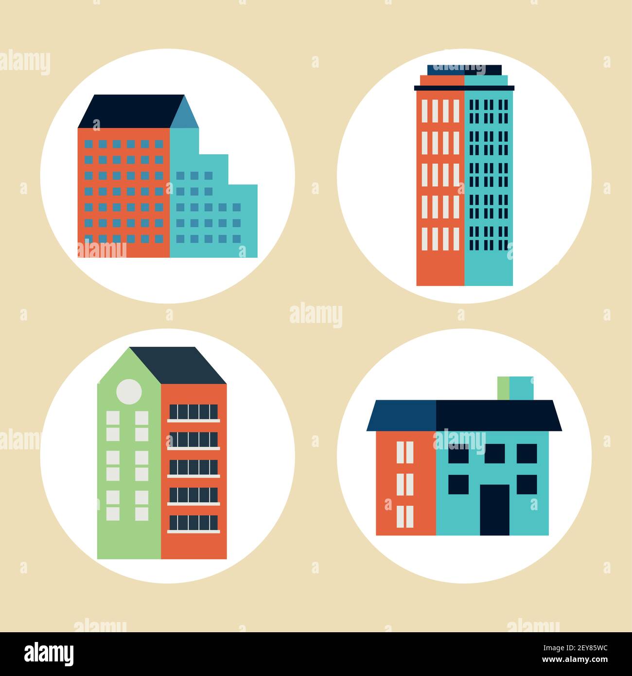 Four floors Stock Vector Images - Alamy