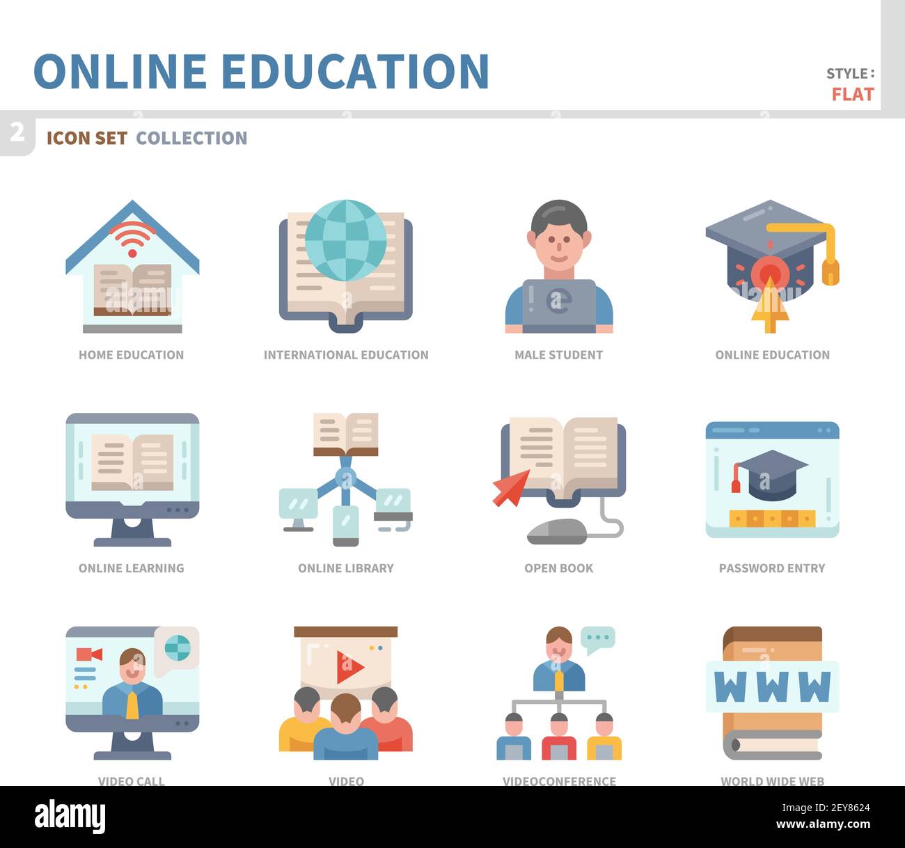 Learning icon Stock Vector Images - Alamy