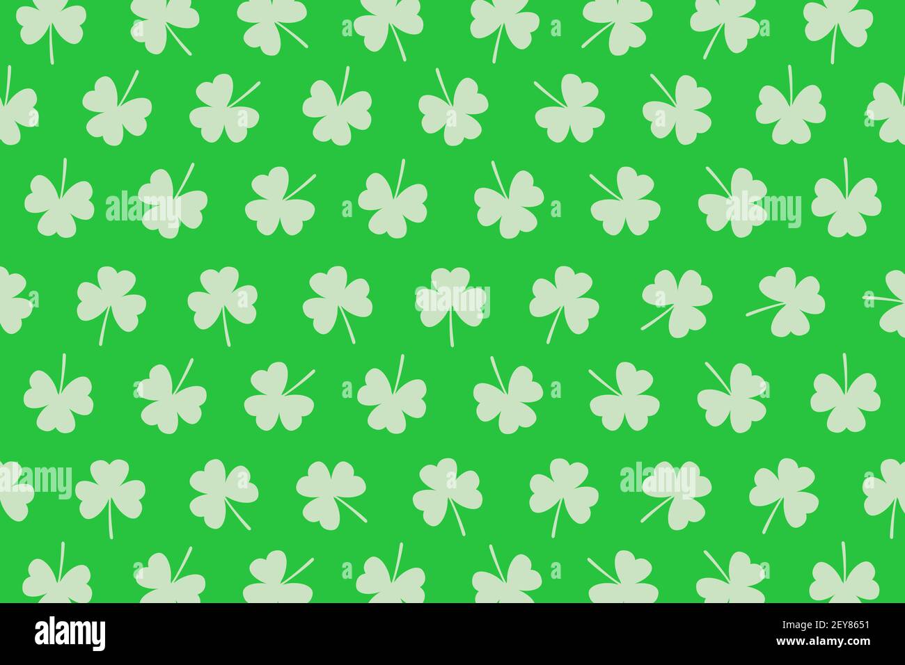 St. Patrick's Day green shamrock holiday illustration background, card ...