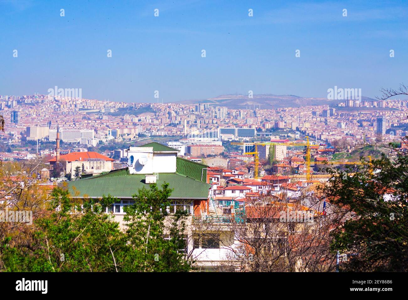 Scenic view of Ankara, Turkey’s cosmopolitan capital in central ...